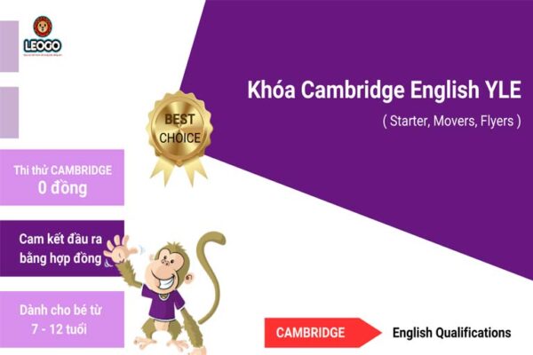 Khóa luyện thi Cambridge English YLE ở LEOGO